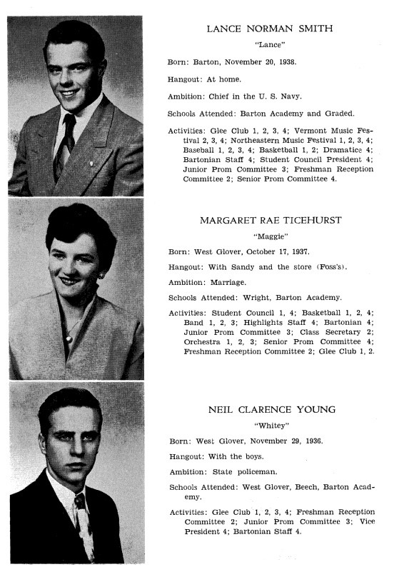 NEKG - Barton Academy - 1956 - Barton, Orleans, Vermont
