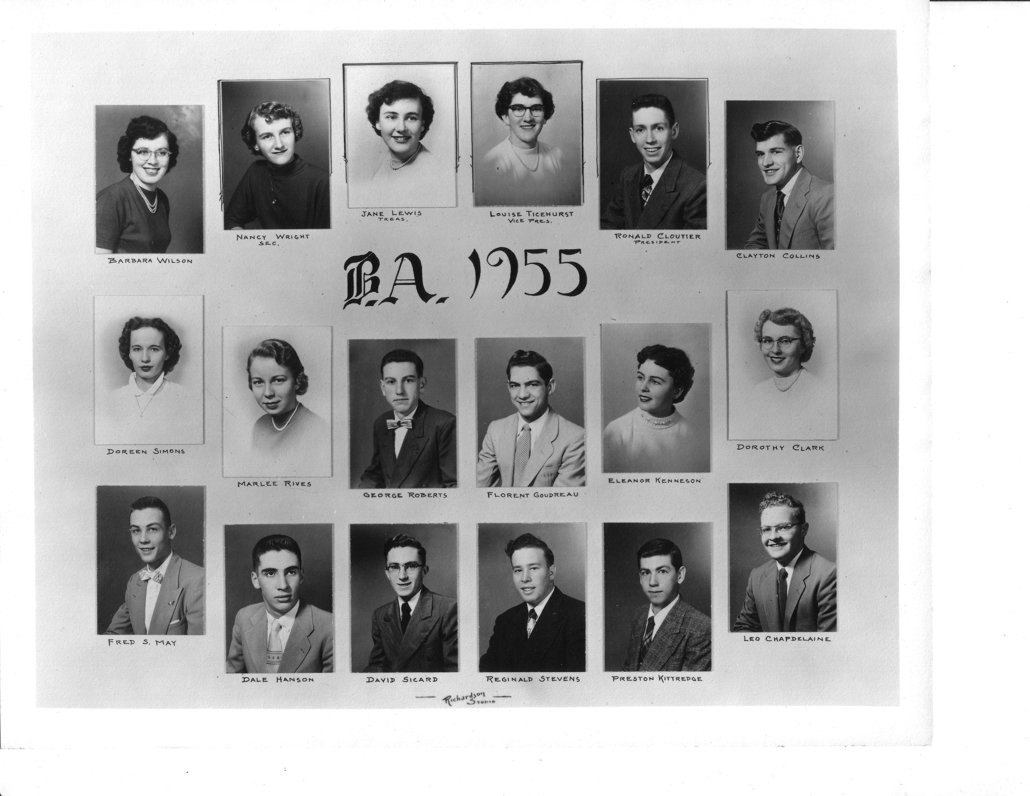 NEKG - Barton Academy - 1954-55 - Barton, Orleans, Vermont